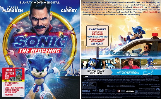 Sonic the Hedgehog (2020) Blu-ray + DVD Combo Pack Review